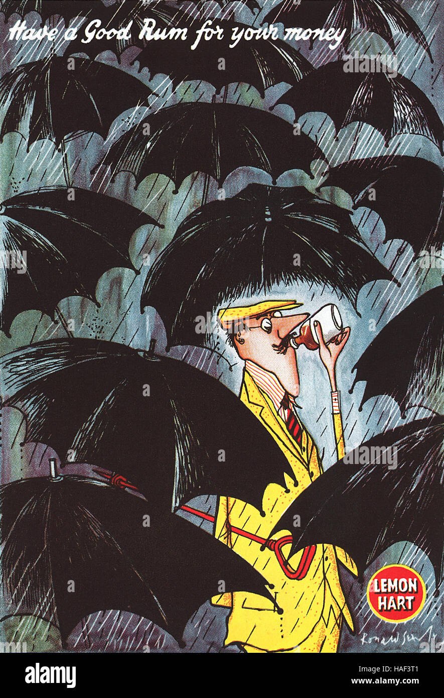 Rum advert 1950s hi-res stock photography and images - Alamy