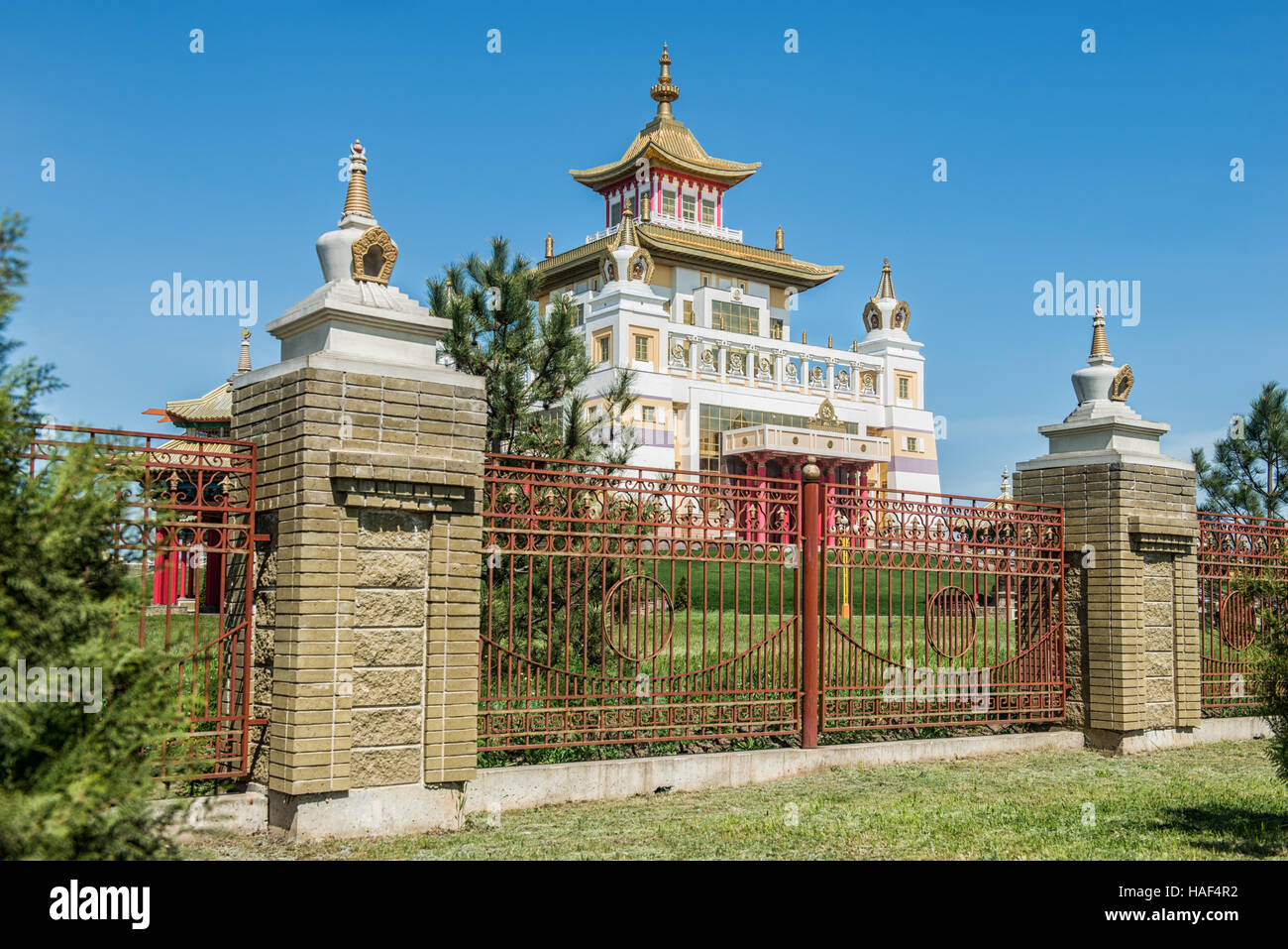 The Buddhist complex "Golden Abode of Buddha Shakyamuni". Kalmykia ...
