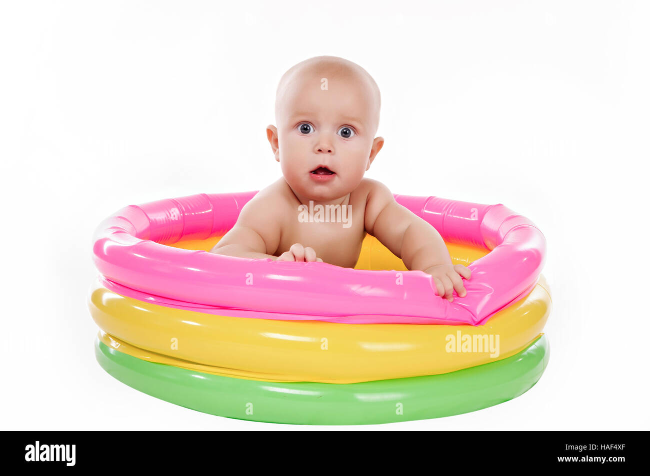 Baby in float hi-res stock photography and images - Alamy