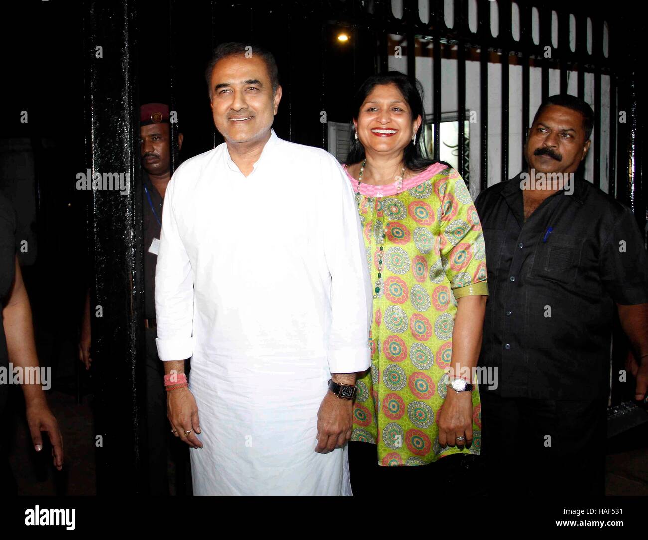 Nationalist Congress Party (NCP) leader Praful Patel and his wife ...