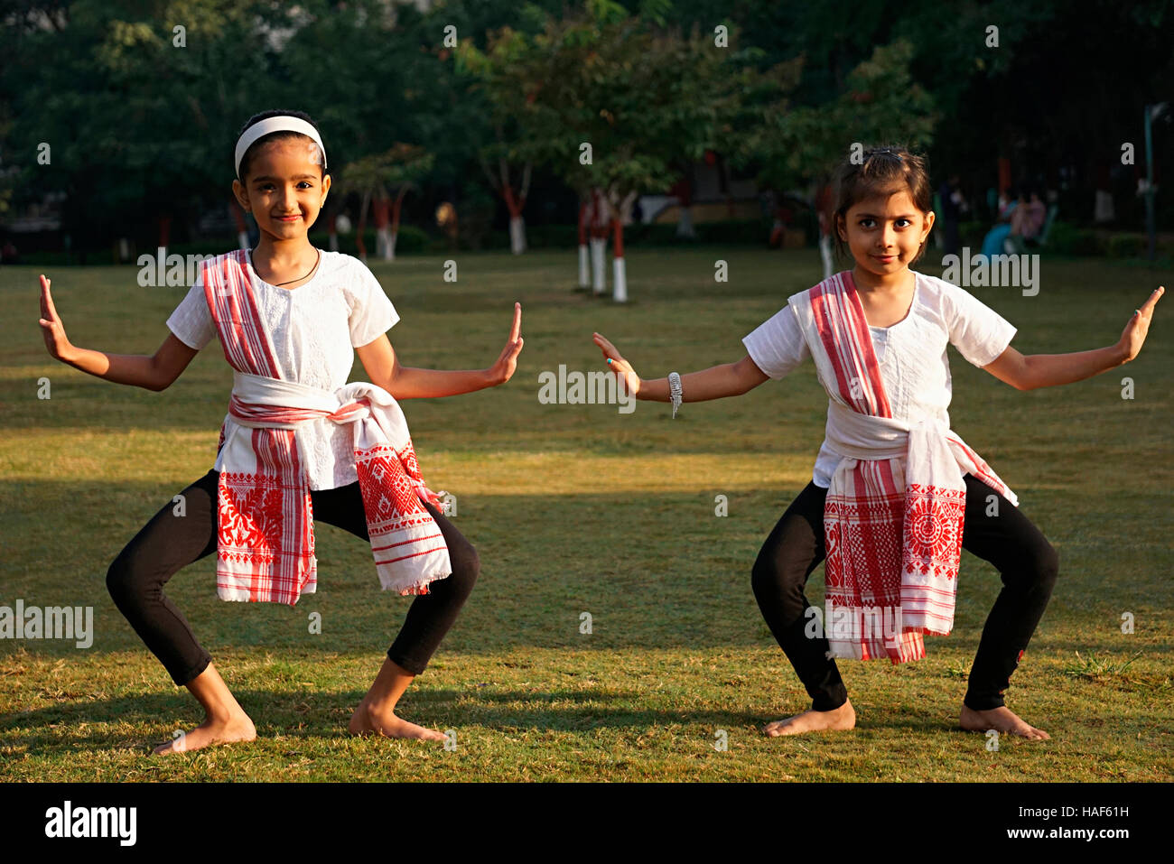 Basic stance of Sattriya dance called Purush Ora and Prakriti Ora ...