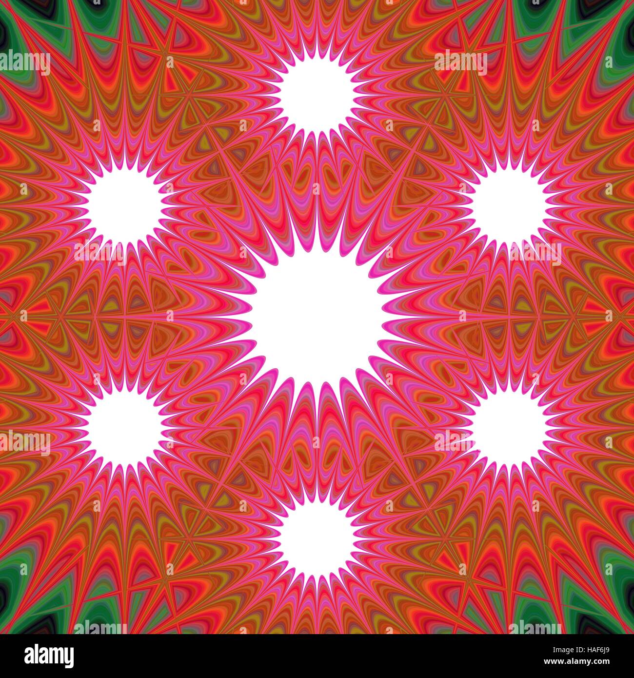 Red mandala star fractal infographic template Stock Vector Image & Art ...