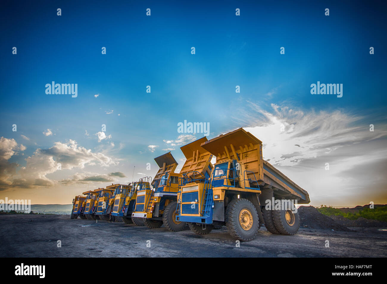 Production of coal in mine Stock Photo - Alamy