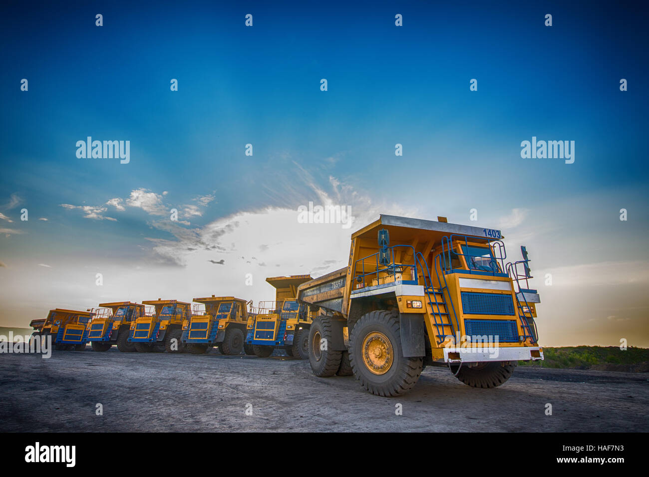Production of coal in mine Stock Photo - Alamy