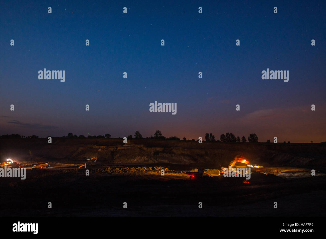 Production of coal in mine Stock Photo - Alamy