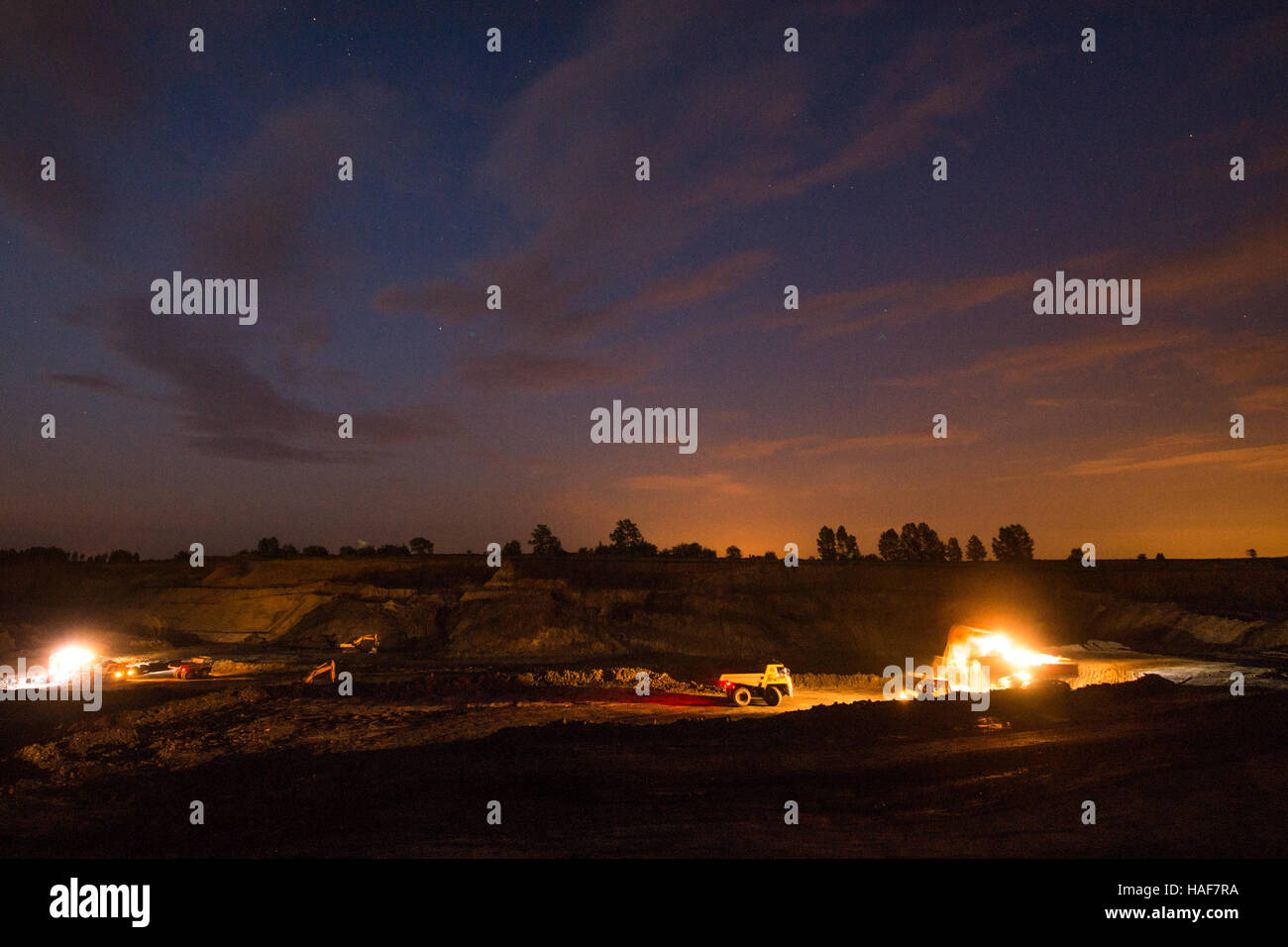 Production of coal in mine Stock Photo - Alamy