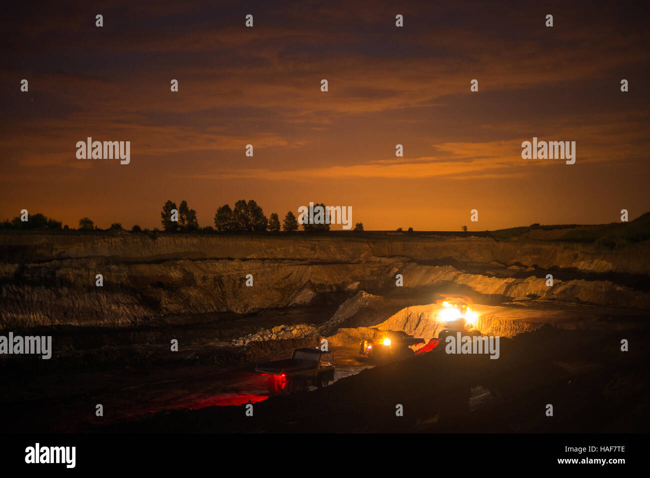 Production of coal in mine Stock Photo - Alamy