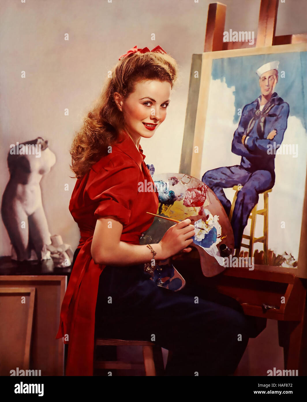 JEANNE CRAIN (1925-2003) US film actress about 1944 Stock Photo - Alamy