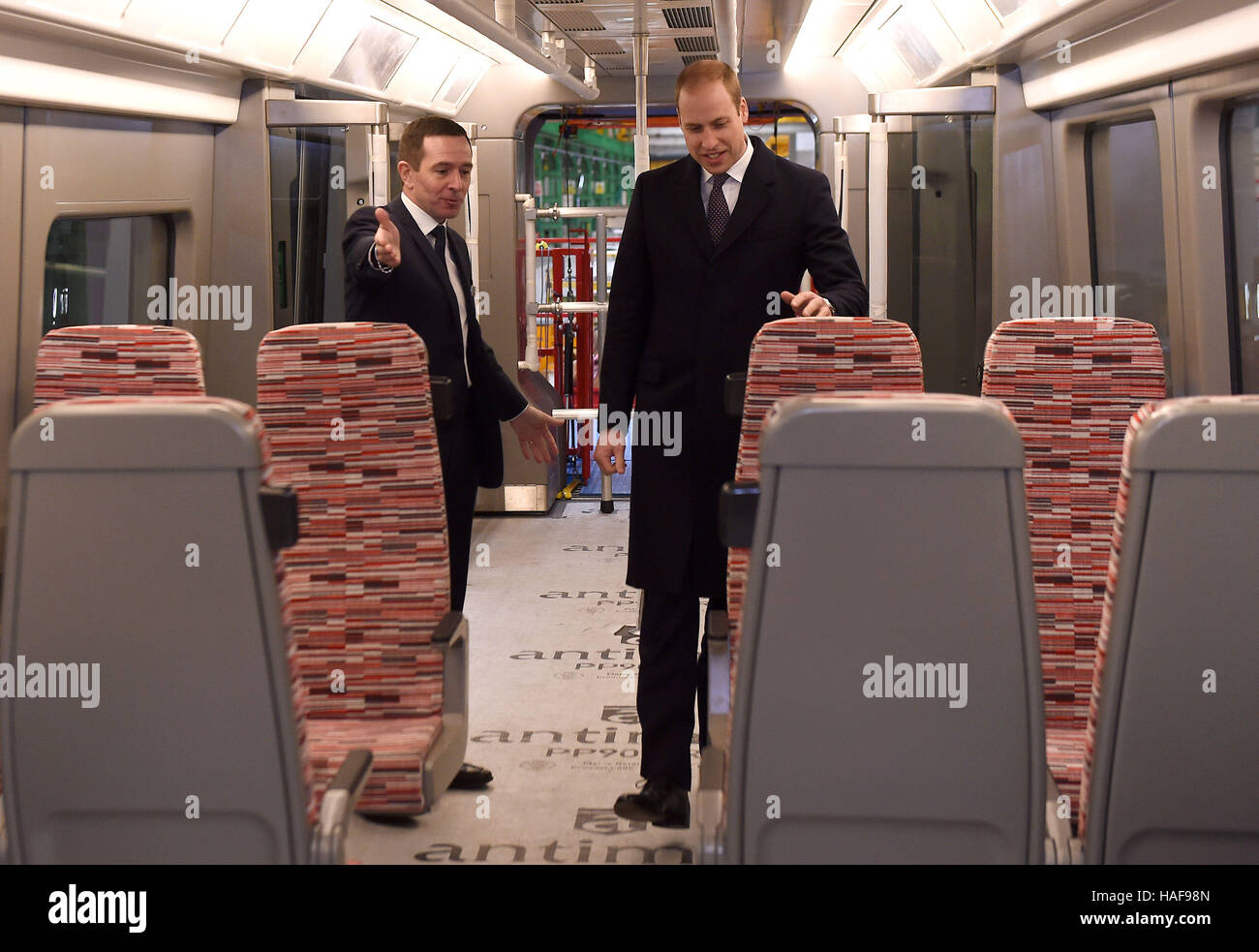 Crossrail train interior hi-res stock photography and images - Alamy