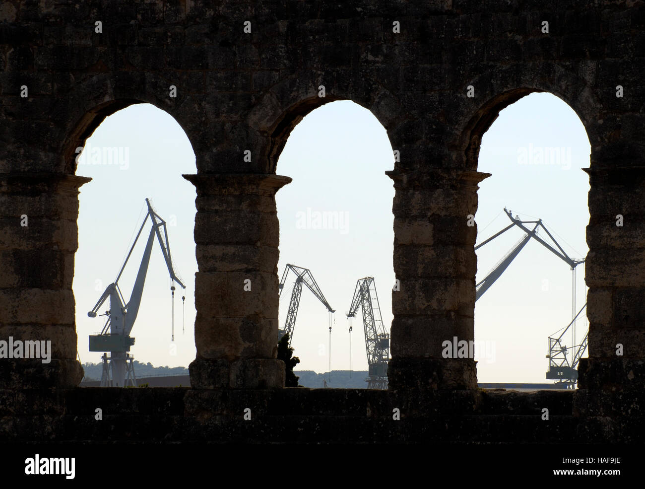 Ancient Roman Building Crane High Resolution Stock Photography and ...