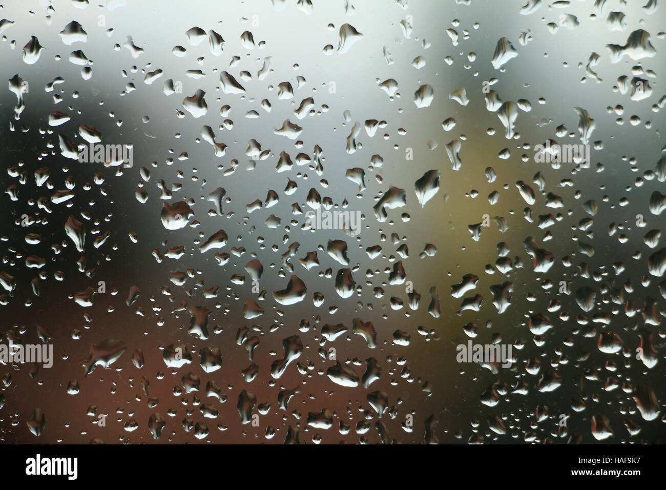 Rain drops on window , rainy day Stock Photo - Alamy