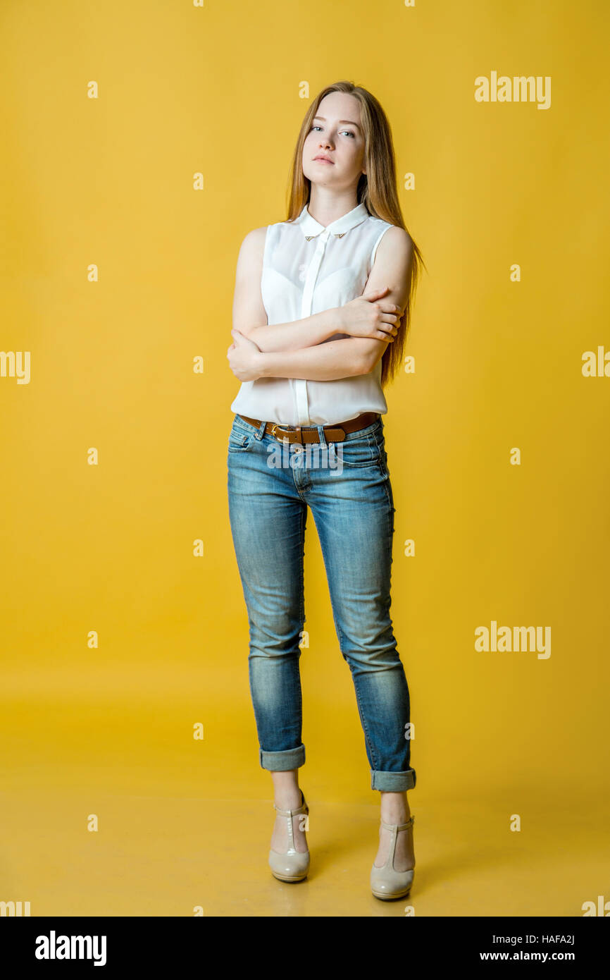 Full length portrait of a woman hi-res stock photography and images - Alamy