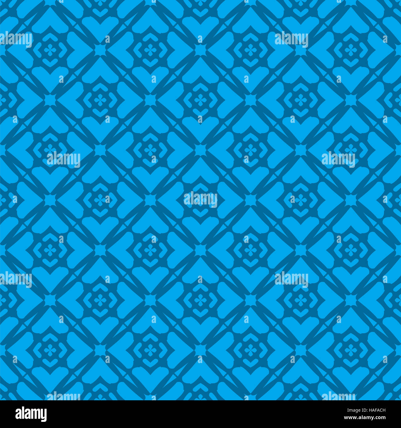 Blue Ornamental Seamless Line Pattern Stock Photo - Alamy