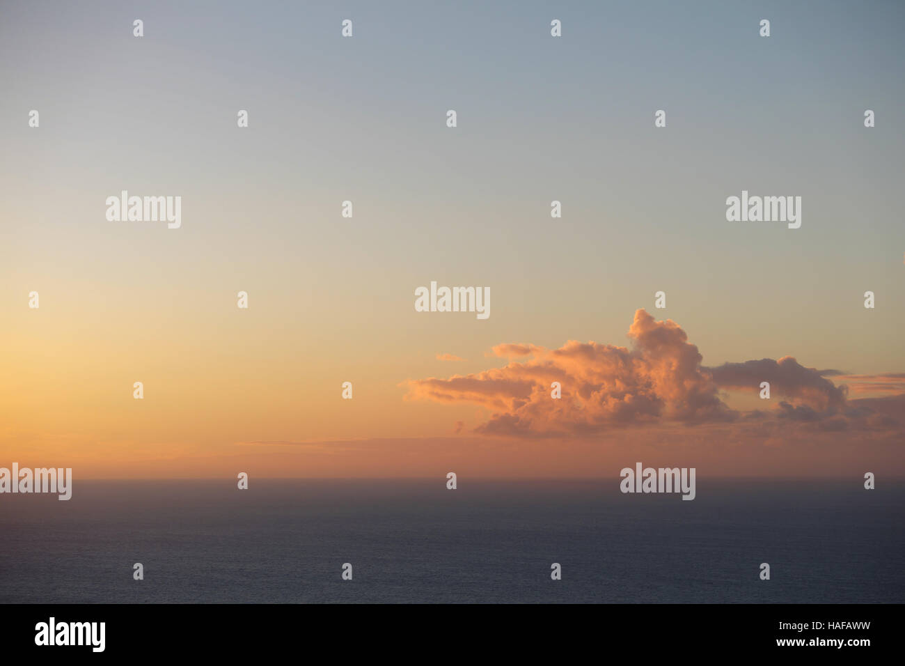 scenic sky background panorama - sunset sky over water Stock Photo - Alamy