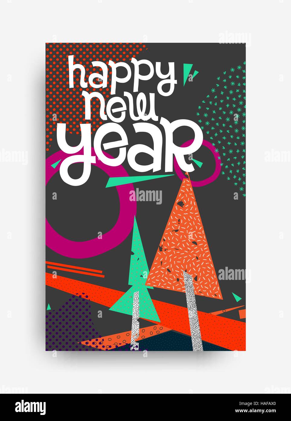 Happy new year colorful letters hi-res stock photography and images - Alamy