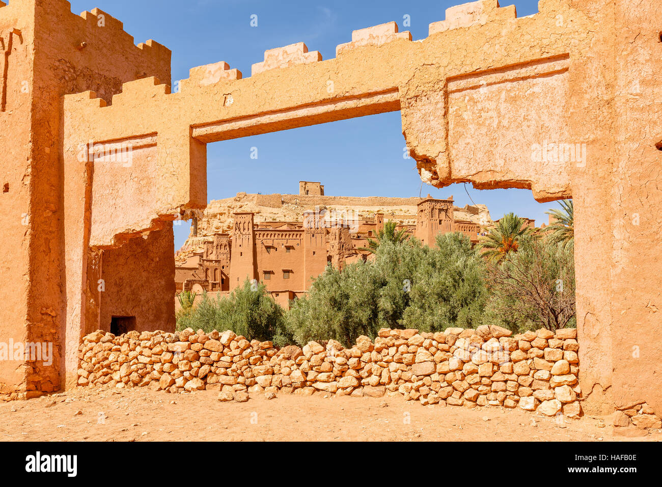 Conserved part of the Ksar Ait Ben Haddou in Morocco Stock Photo - Alamy