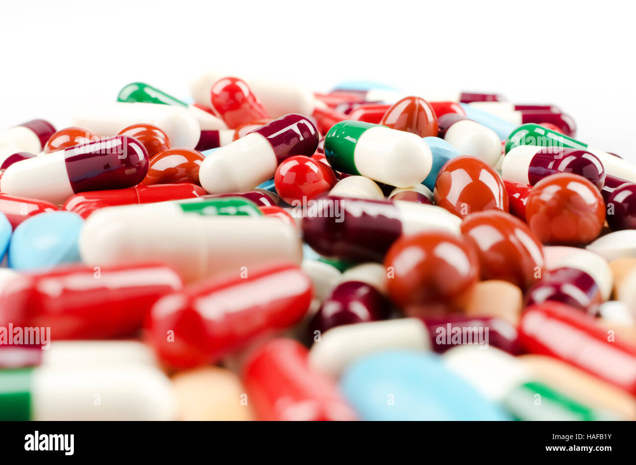 Multicolored Pills and Capsules Stock Photo - Alamy