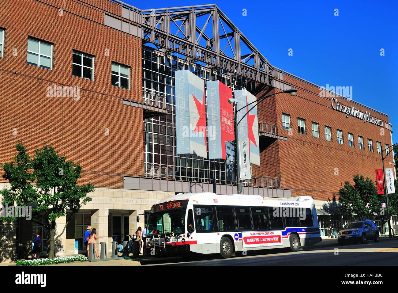 The Chicago History Museum on Clark Street on the near north side of ...