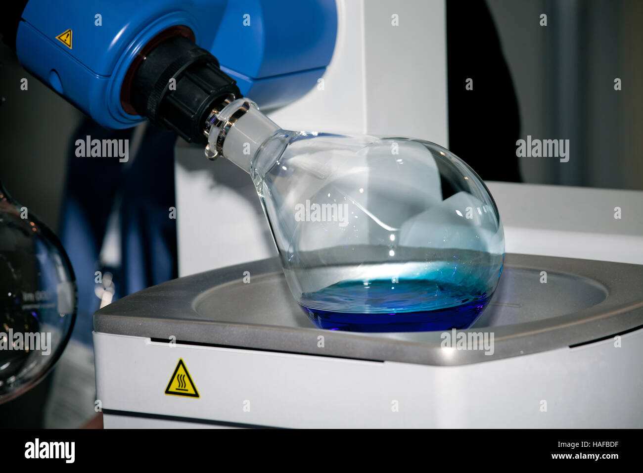 Rotary evaporator working process Stock Photo - Alamy