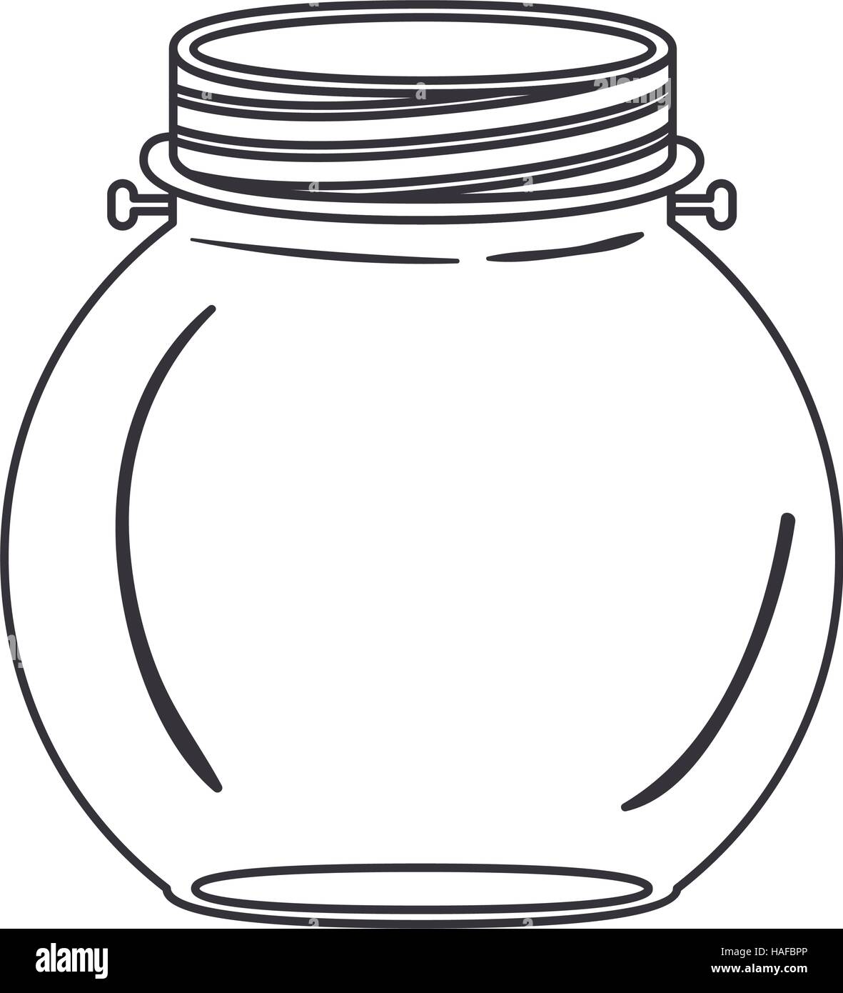 Mason jar icon. Retro vintage decoration and canning theme. Isolated ...