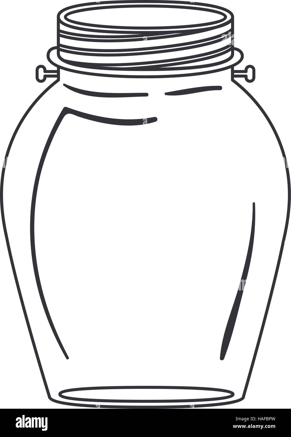 Mason jar icon. Retro vintage decoration and canning theme. Isolated ...