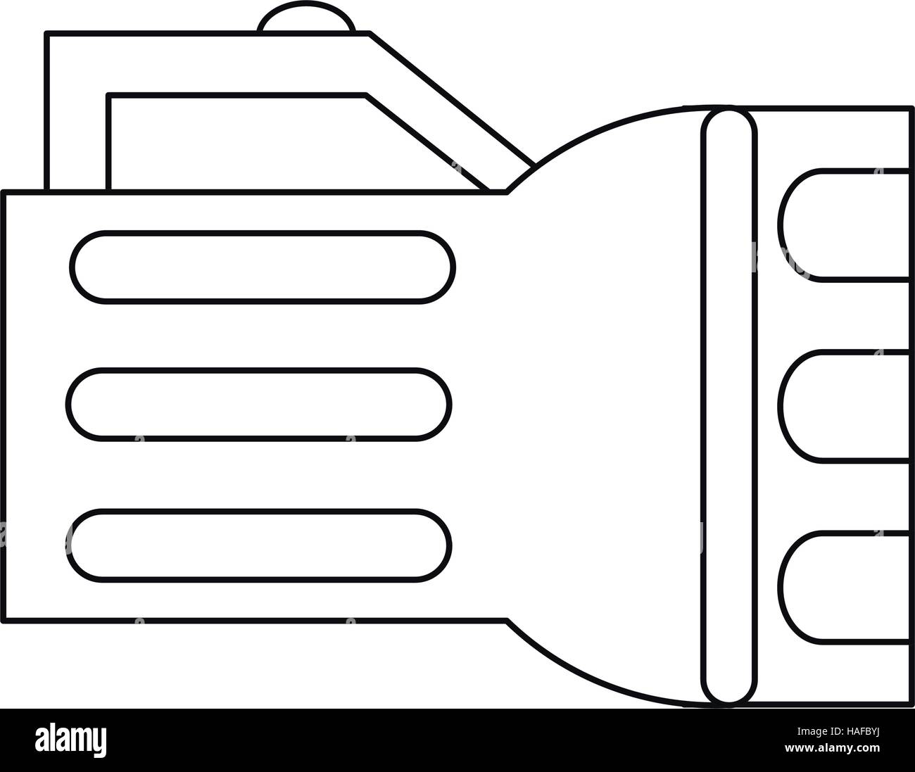 Hiking tool pocket light Stock Vector Images - Alamy