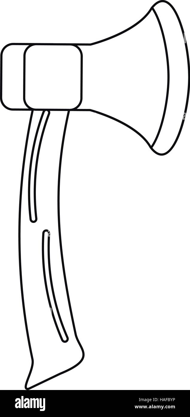 Icon camping axe thin Cut Out Stock Images & Pictures - Alamy