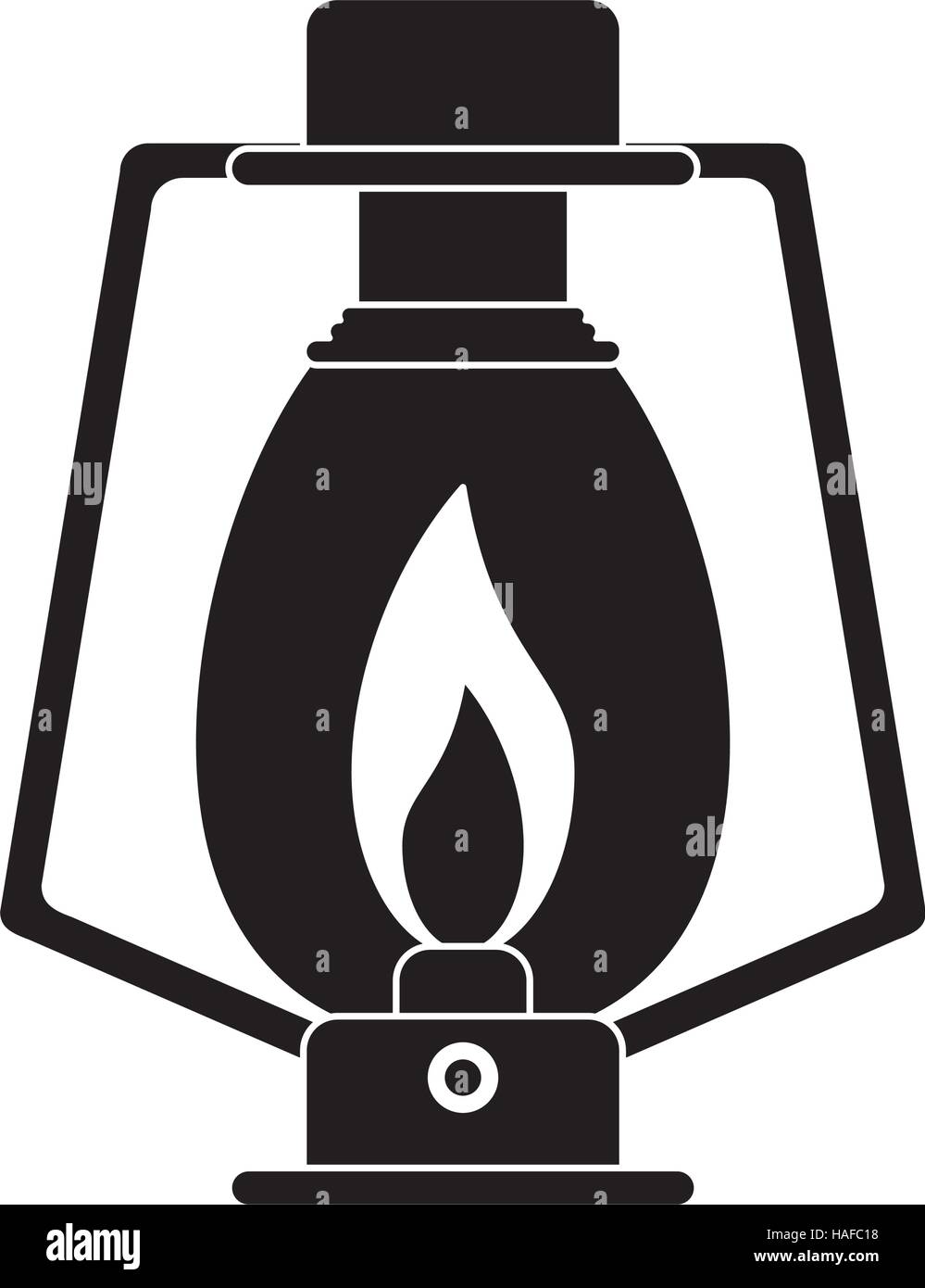 pictogram lamp kerosene old lantern camping Stock Vector Image & Art ...