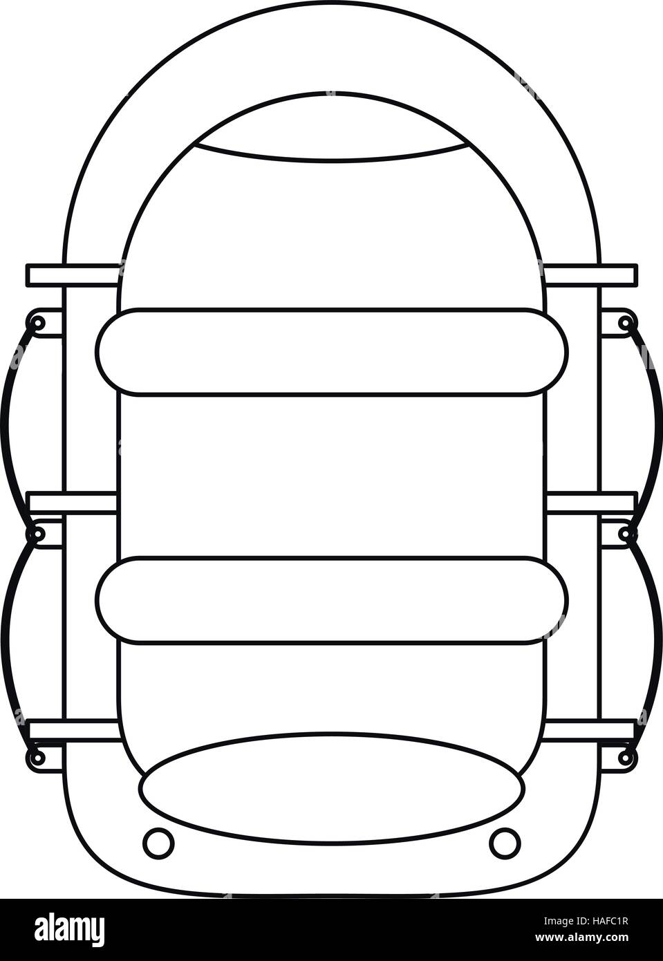 outline rafting water sport adventure camping Stock Vector Image & Art ...