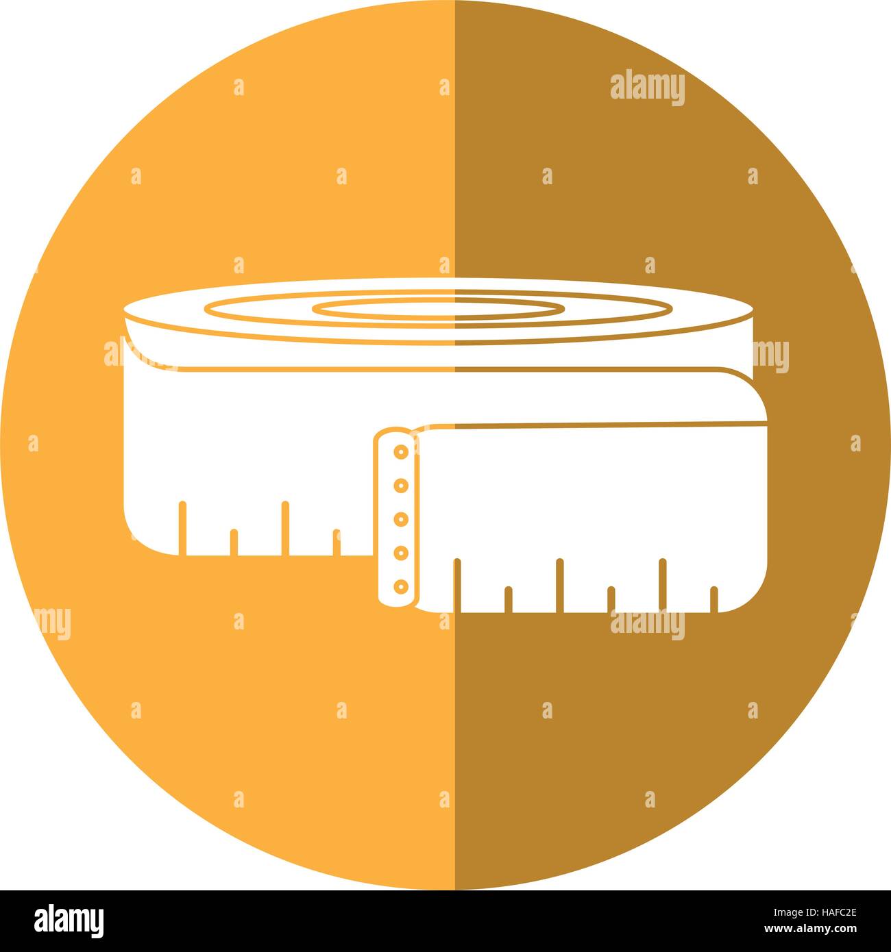 Muscles tape measure Stock Vector Images - Alamy