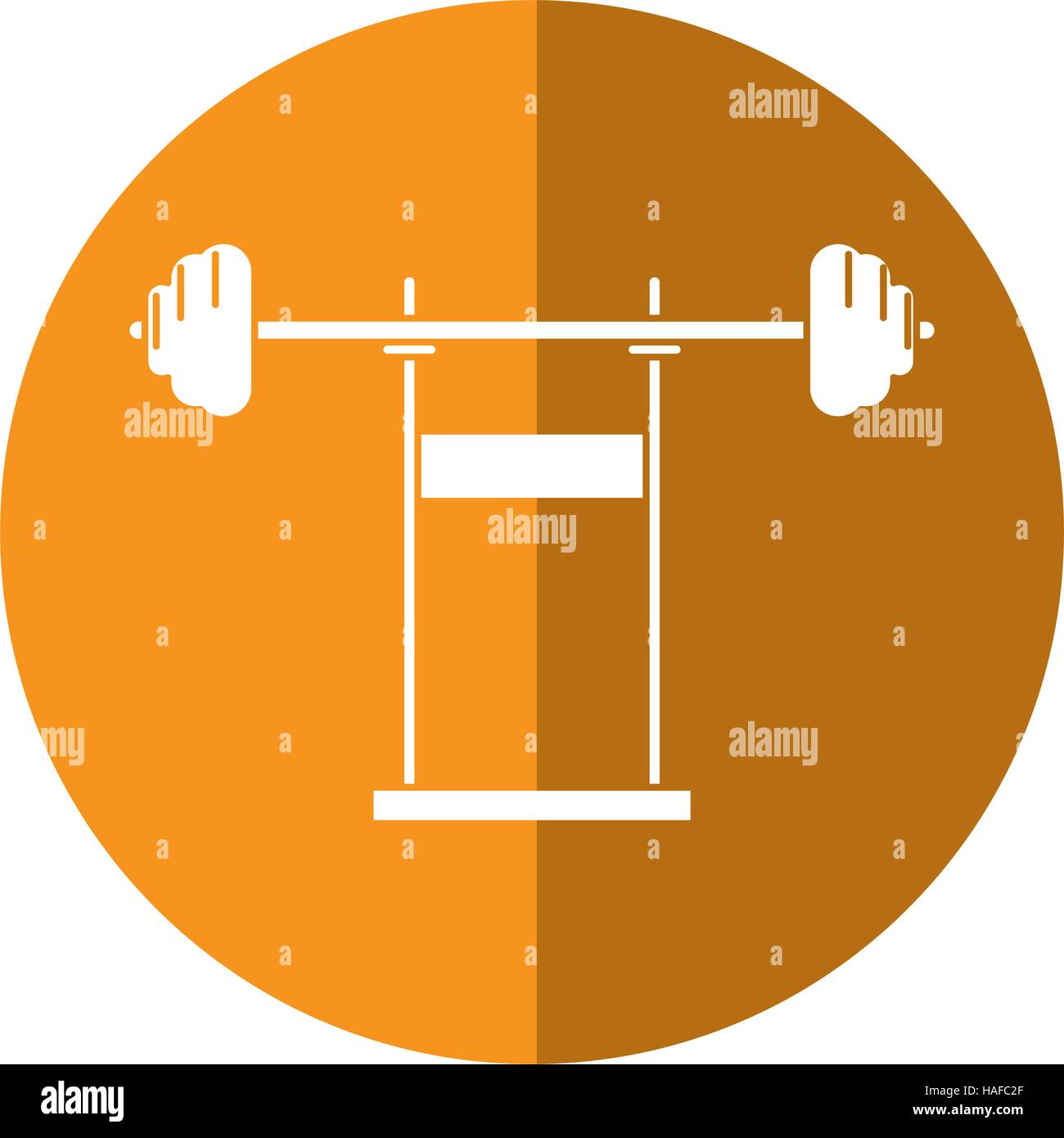 weight barbell equipment fitness gym shadow Stock Vector Image & Art ...