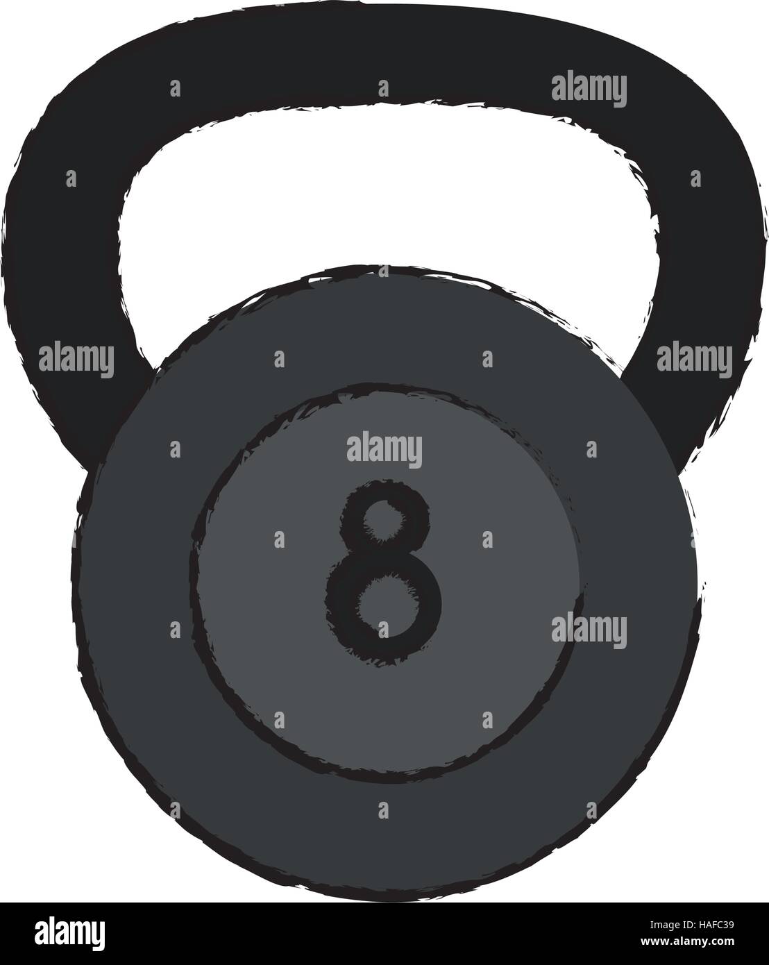 drawing kettlebell weight fitness gym icon Stock Vector Image & Art - Alamy