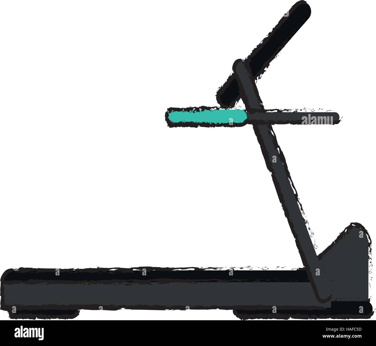 drawing treadmill machine sport fitness Stock Vector Image & Art - Alamy