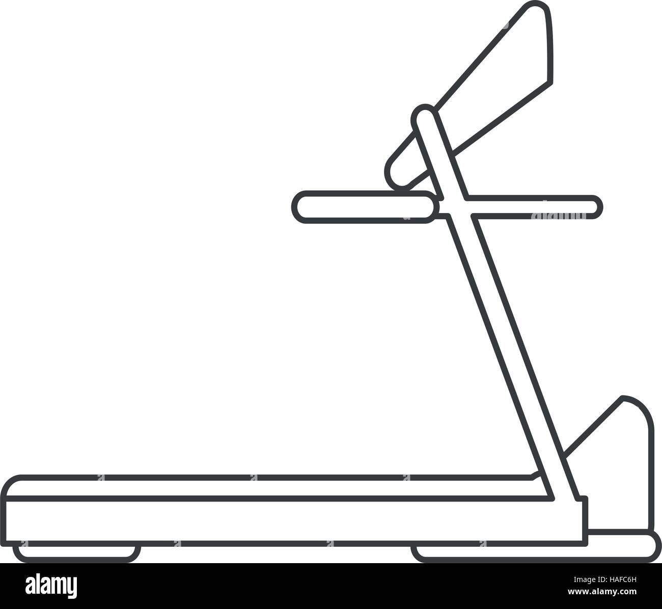 outline treadmill machine sport fitness Stock Vector Image & Art - Alamy