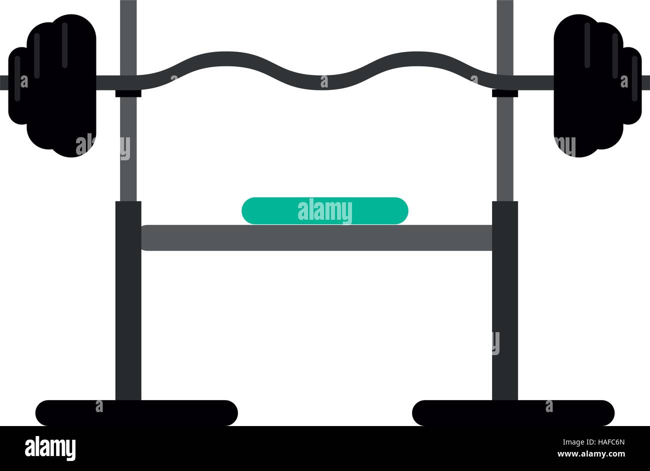 Bench press man gym Stock Vector Images - Alamy