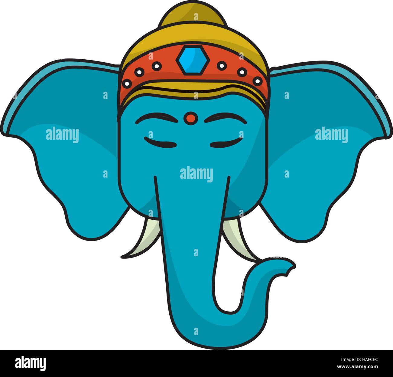 Sacred elephant india Stock Vector Image & Art - Alamy