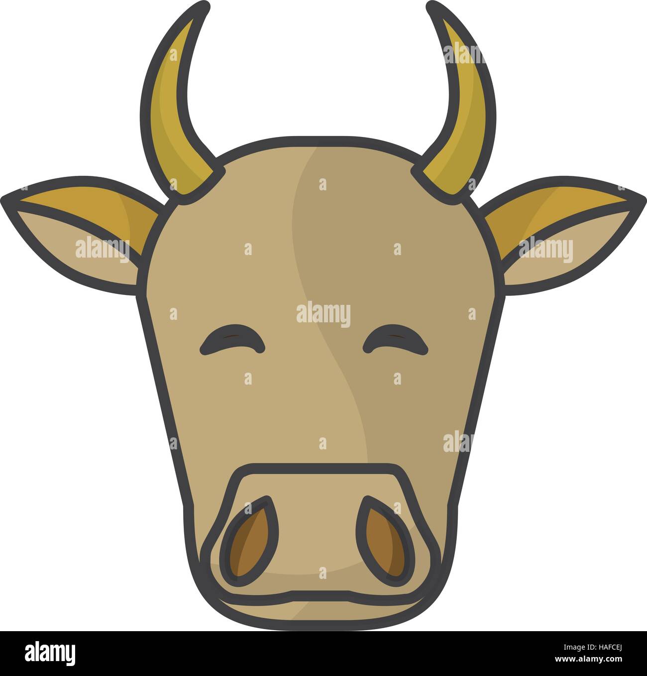 Indian cow head Stock Vector Image & Art - Alamy