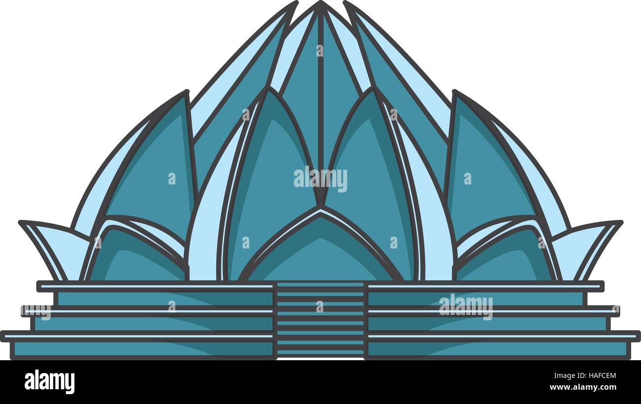 Lotus temple architecture Stock Vector Image & Art - Alamy