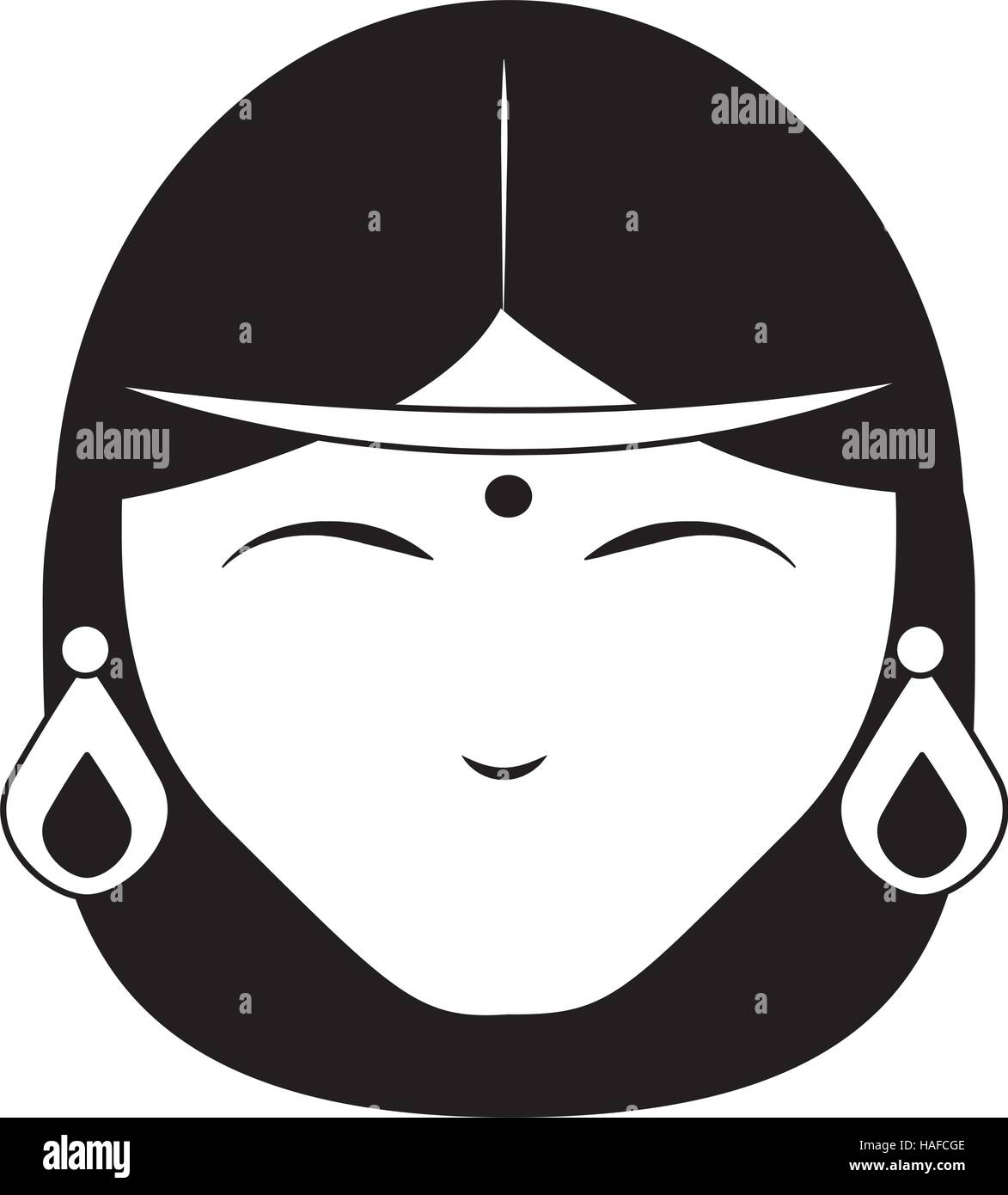 Indian women face Stock Vector Images - Alamy