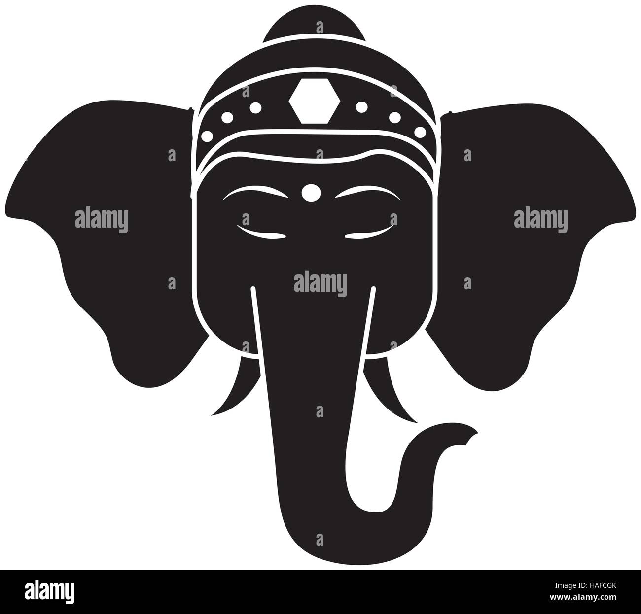 Sacred elephant india Stock Vector Image & Art - Alamy