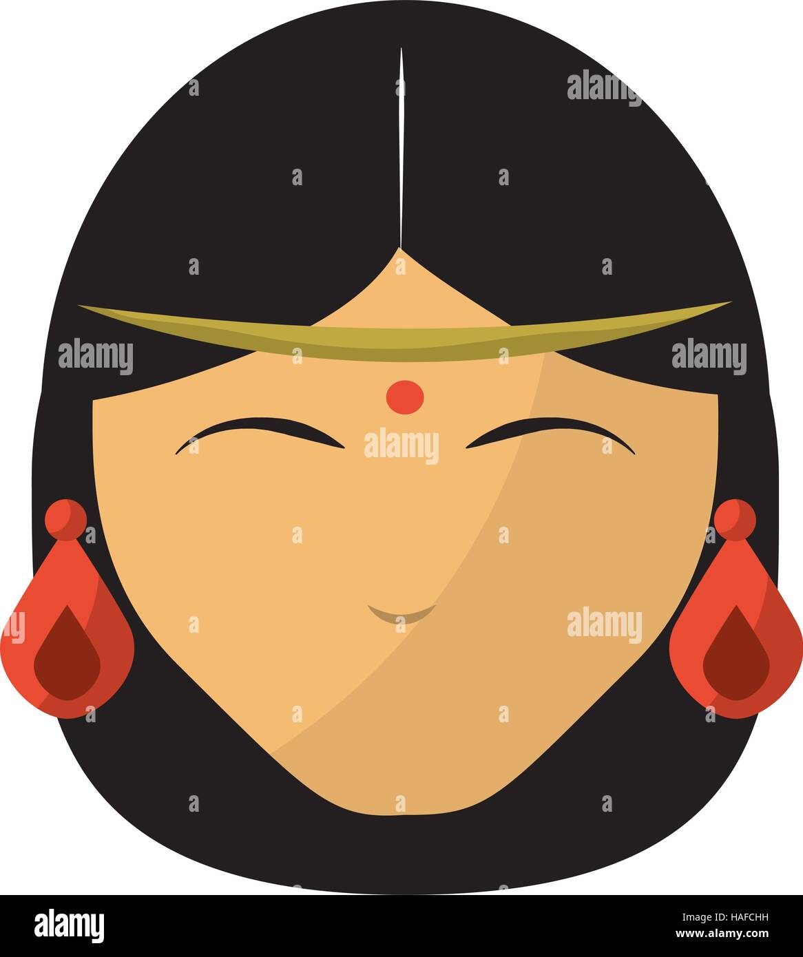 Indian women face Stock Vector Images - Alamy