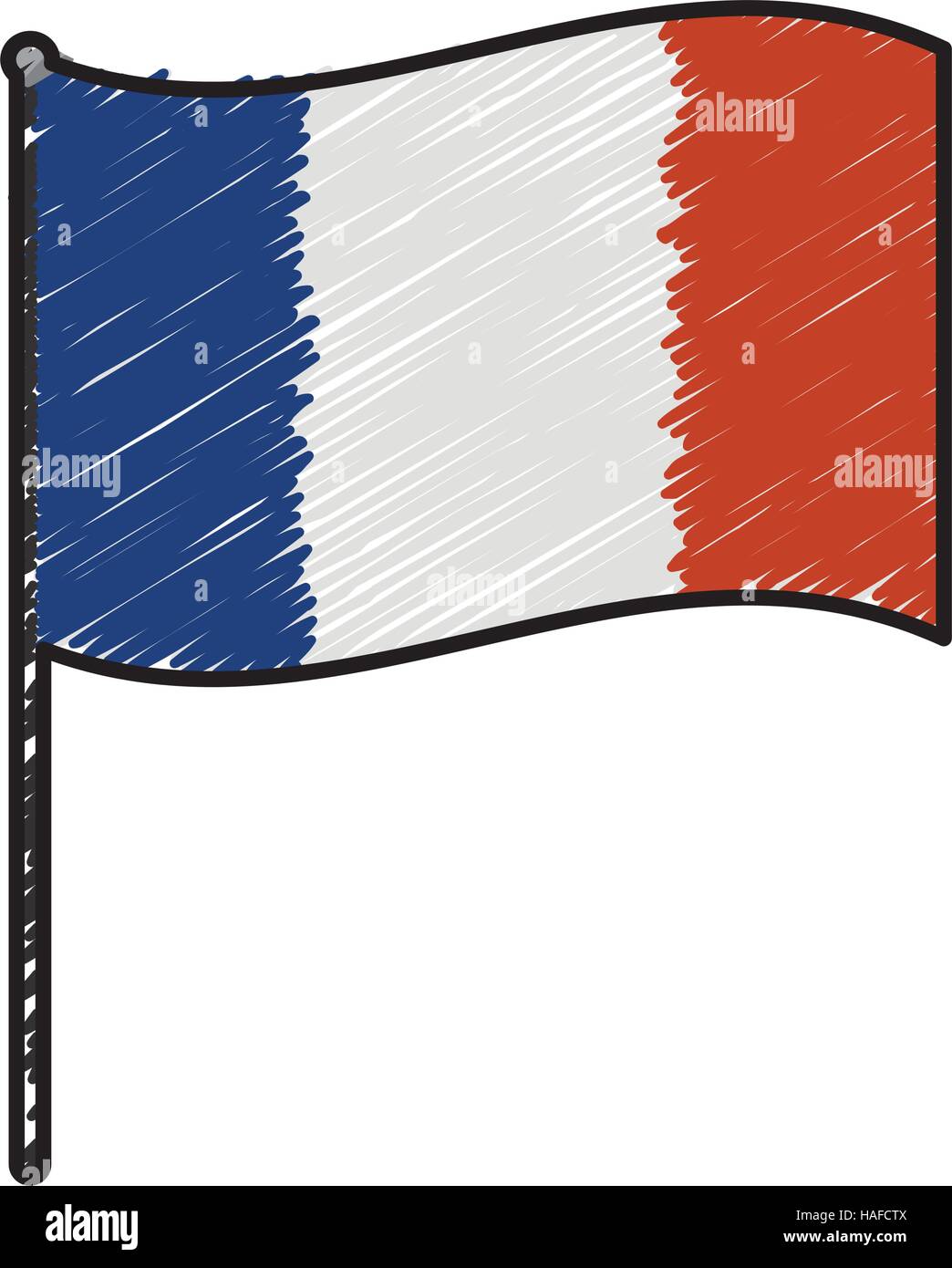 France doodle flag Stock Vector Image & Art - Alamy
