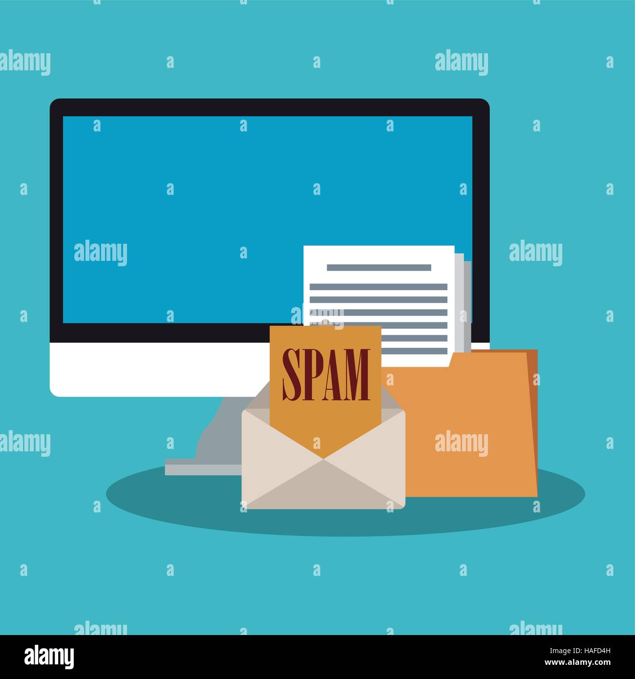 Computer envelope and security system design Stock Vector Image & Art ...