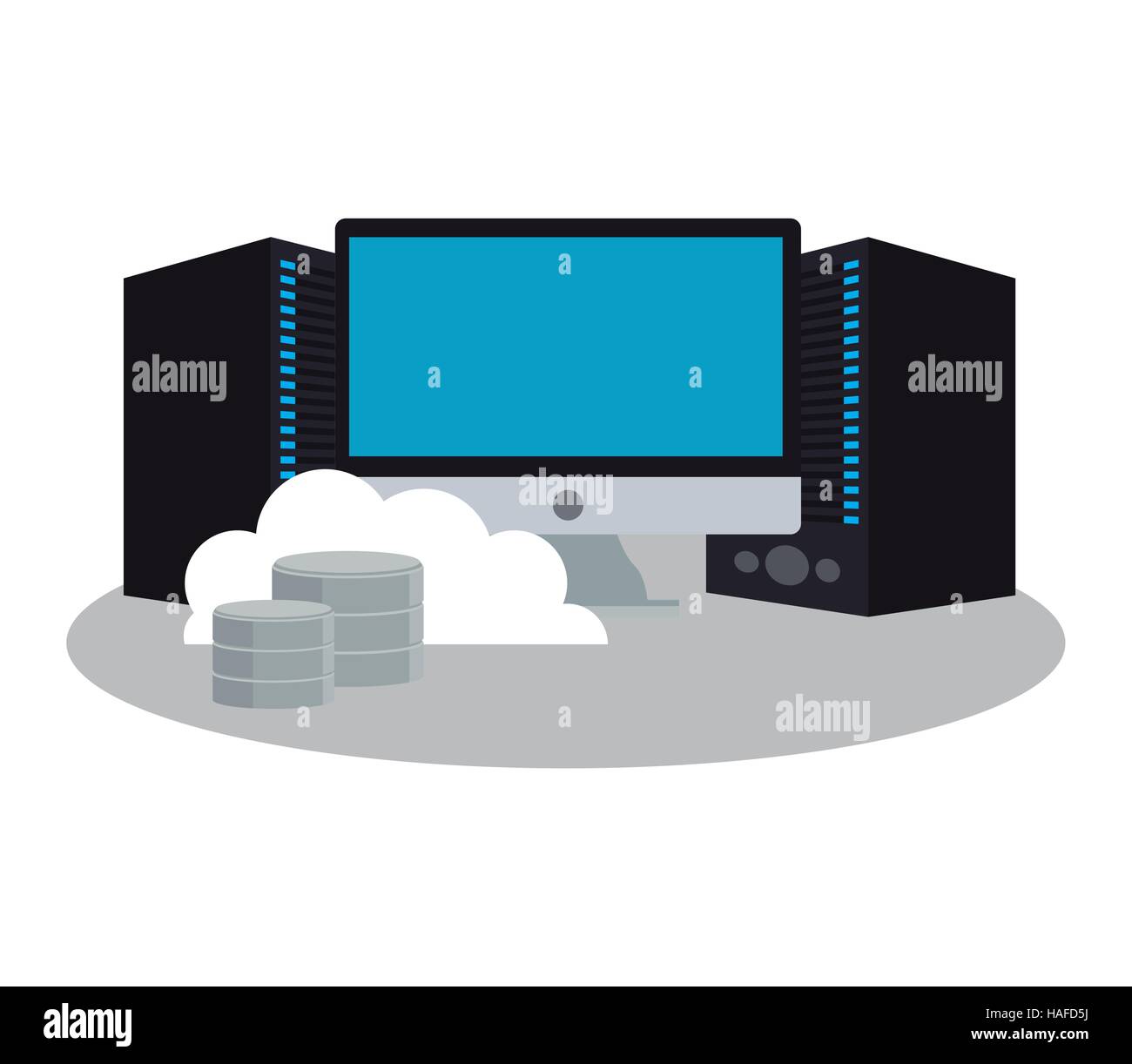 Computer and security system design Stock Vector Image & Art - Alamy