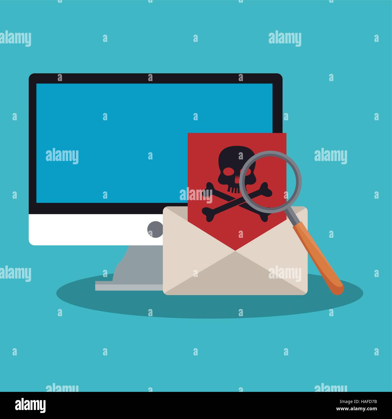 Computer envelope and security system design Stock Vector Image & Art ...