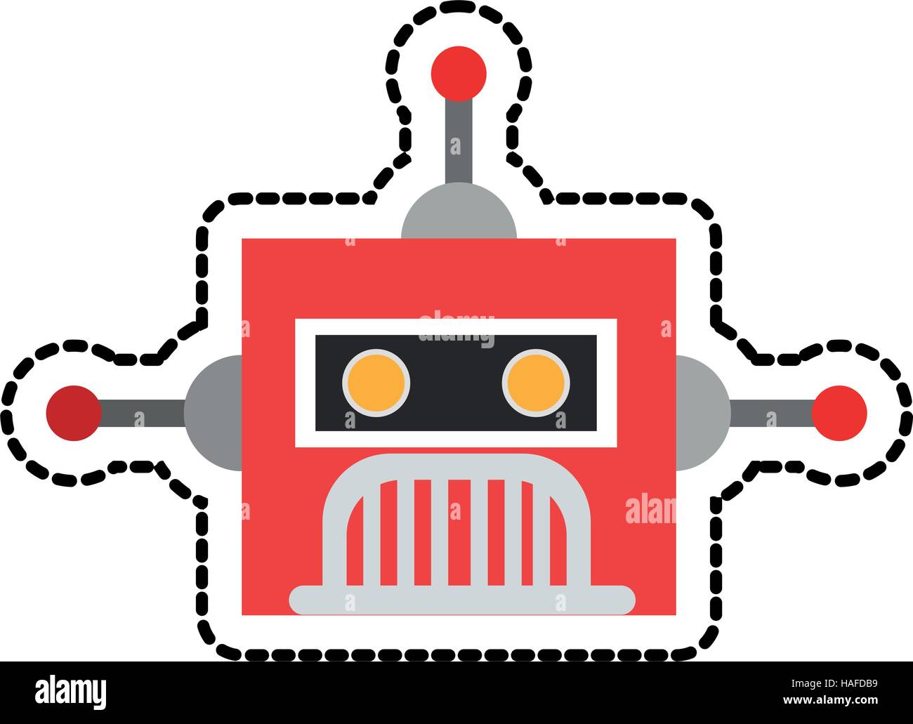 Isolated robot cartoon design Stock Vector Image & Art - Alamy