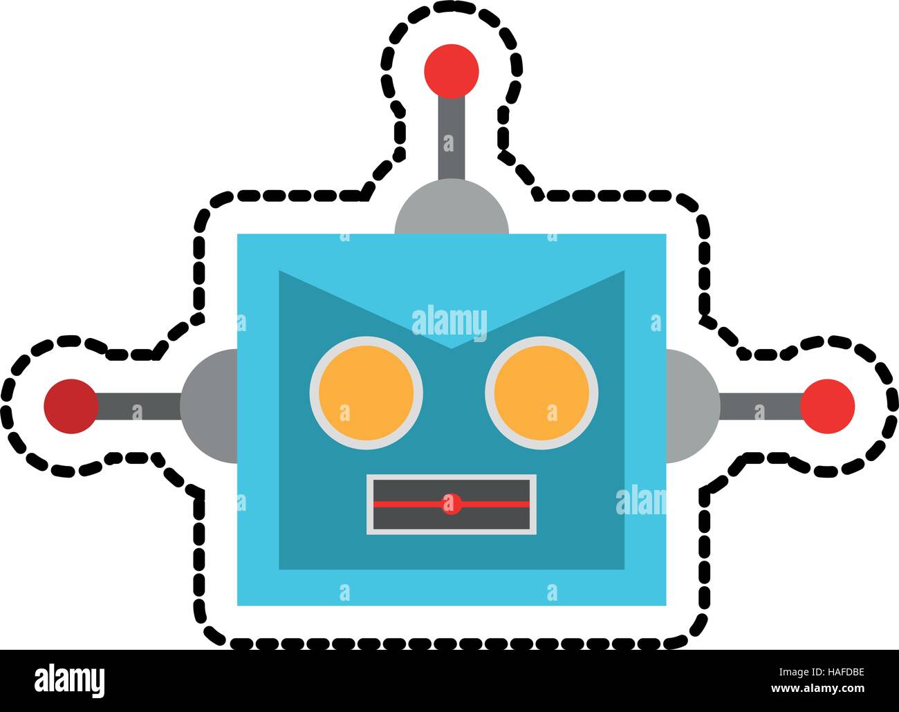 Isolated robot cartoon design Stock Vector Image & Art - Alamy