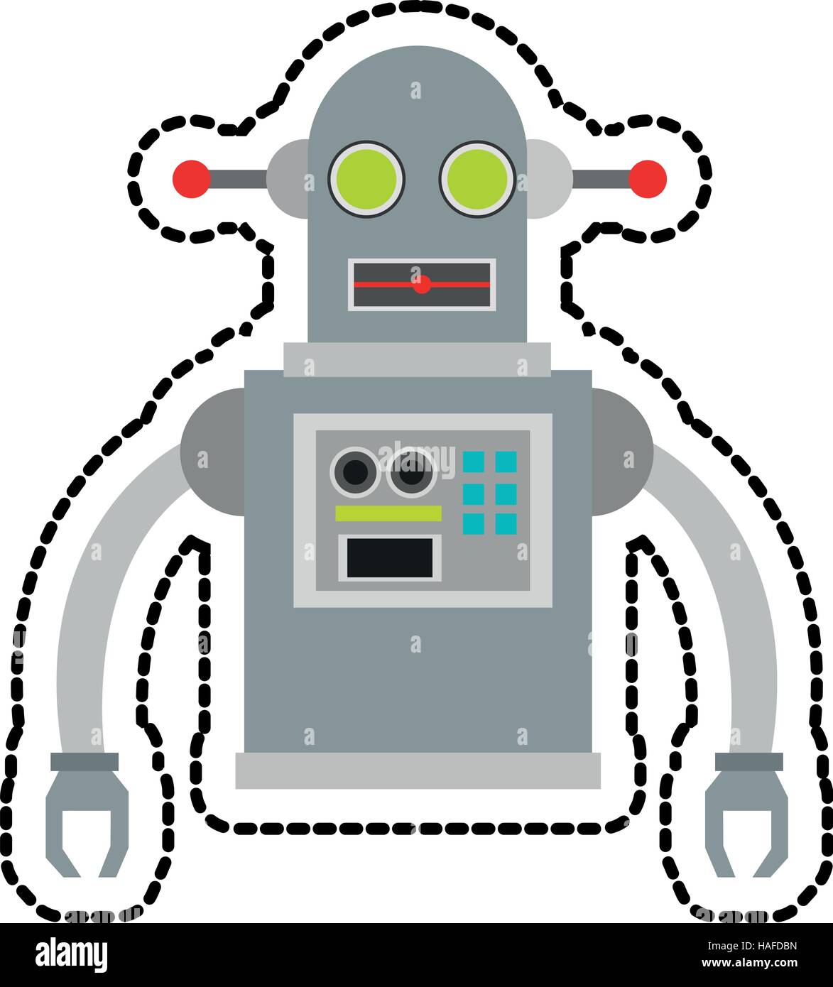 Isolated robot cartoon design Stock Vector Image & Art - Alamy