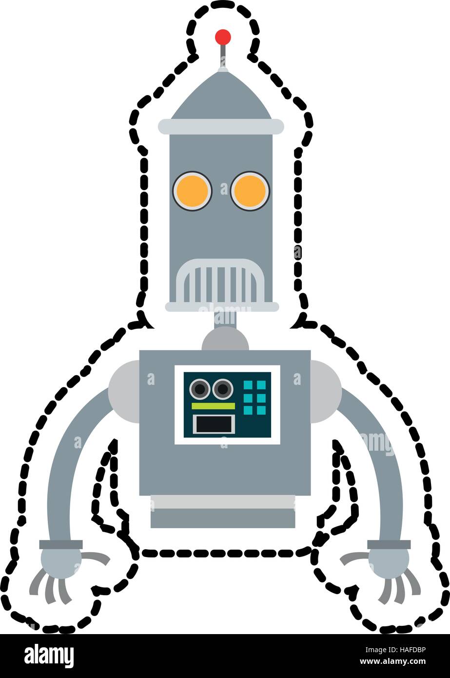 Isolated robot cartoon design Stock Vector Image & Art - Alamy