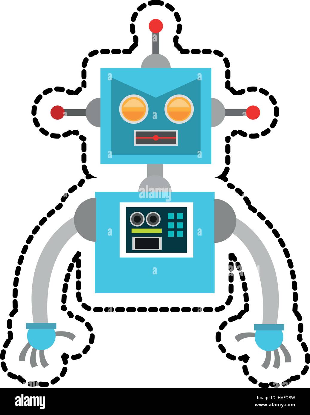 Isolated robot cartoon design Stock Vector Image & Art - Alamy